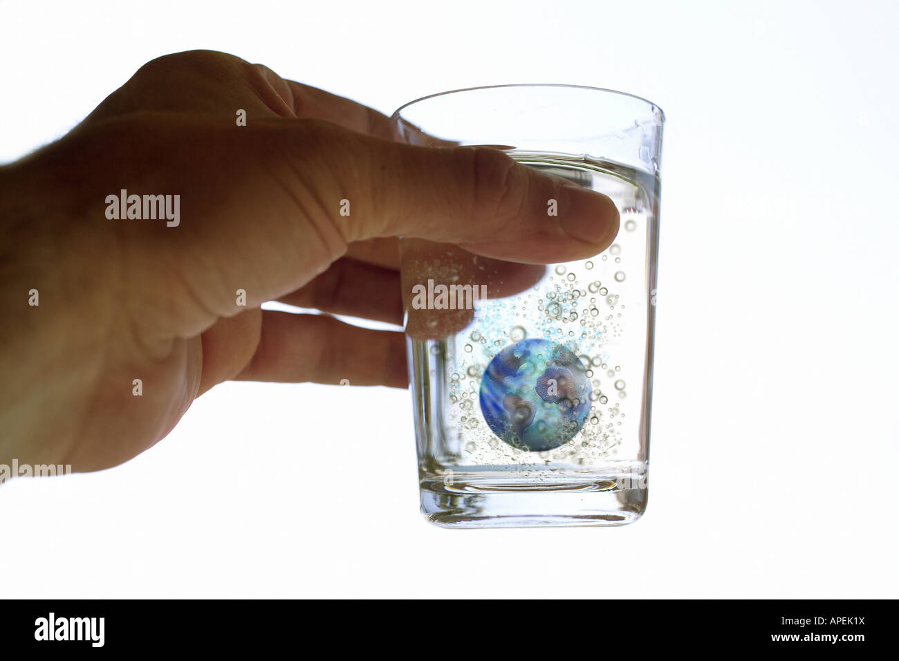 earth in water, purity Stock Photo - Alamy