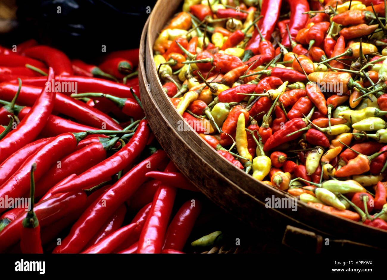 Chilli Peppers, Denpasar, Bali, Indonesia Stock Photo - Alamy