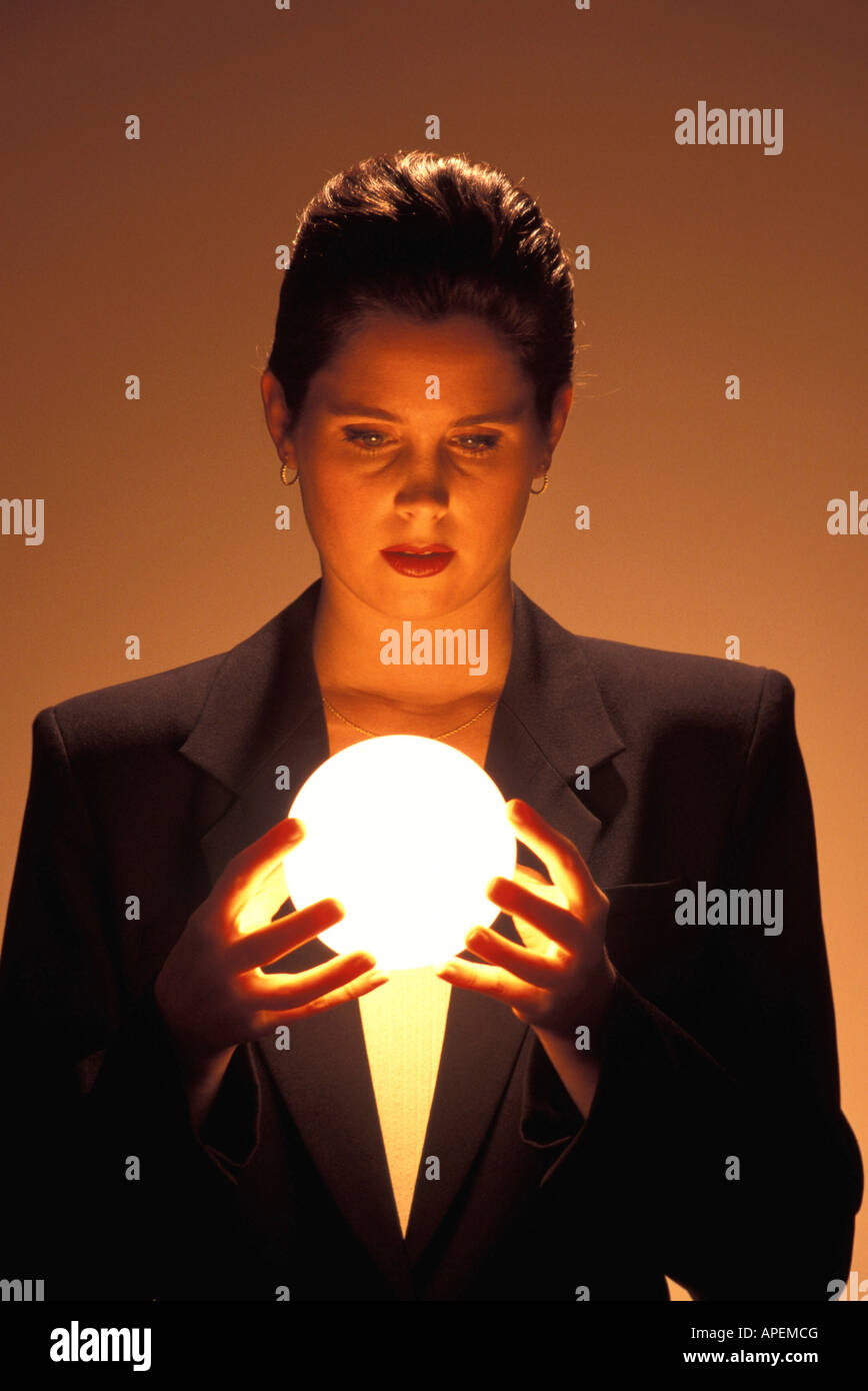Woman scrying ball hi-res stock photography and images - Alamy