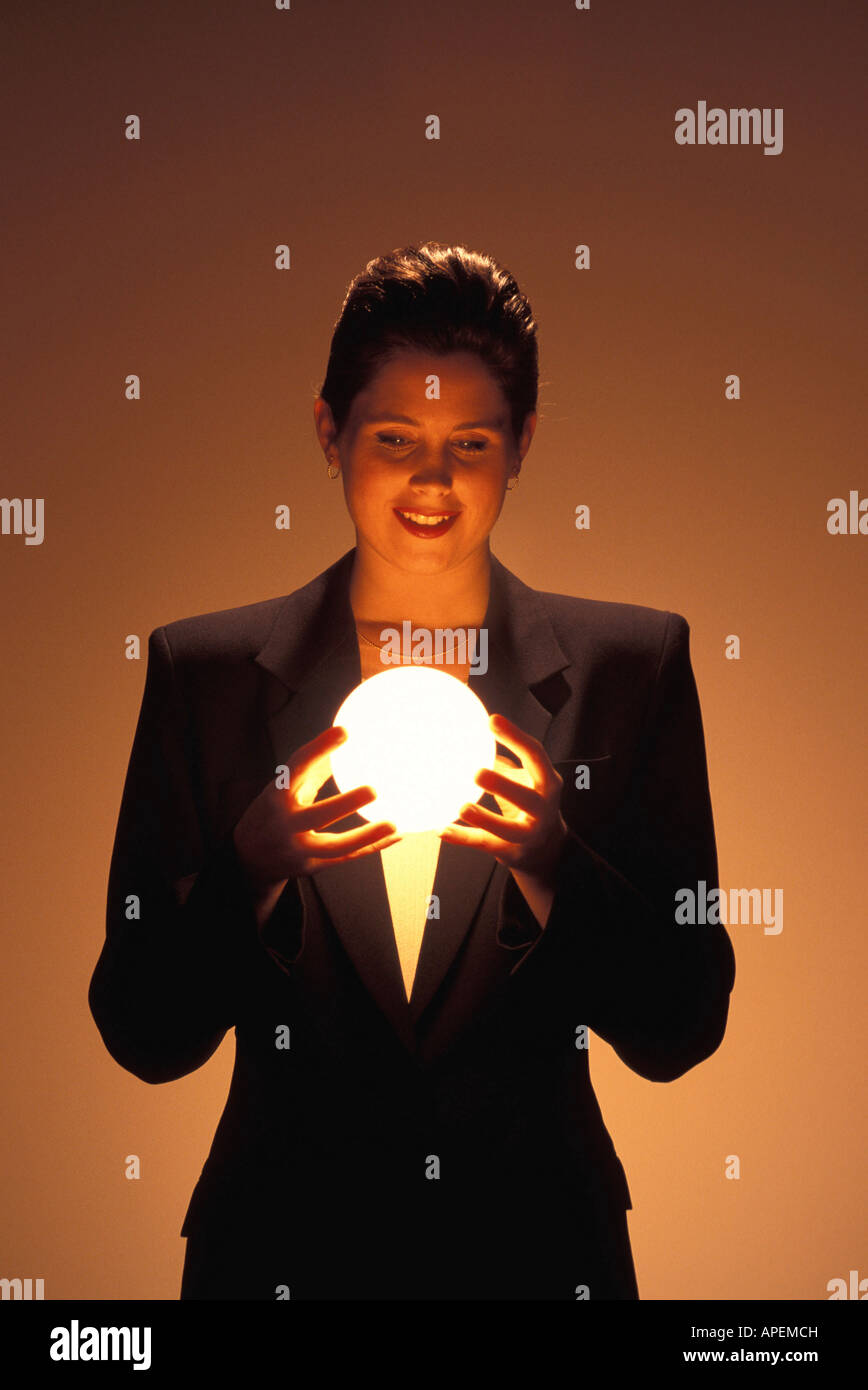 Woman scrying ball hi-res stock photography and images - Alamy