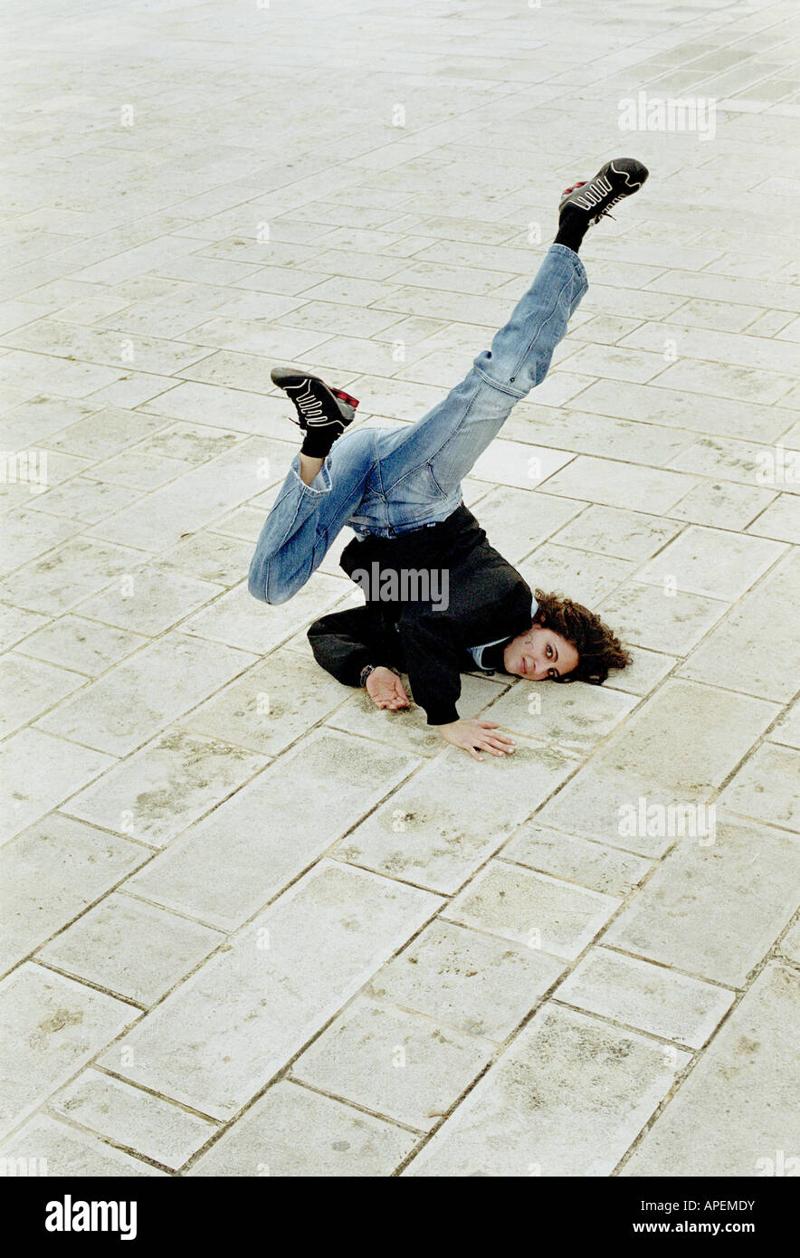 Break dancer spinning hi-res stock photography and images - Alamy