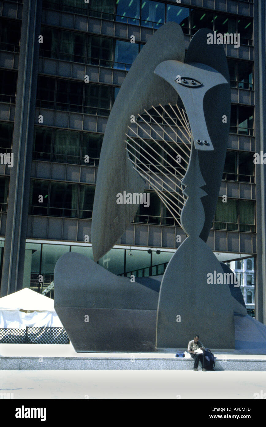 Chicago public art picasso hi-res stock photography and images - Alamy