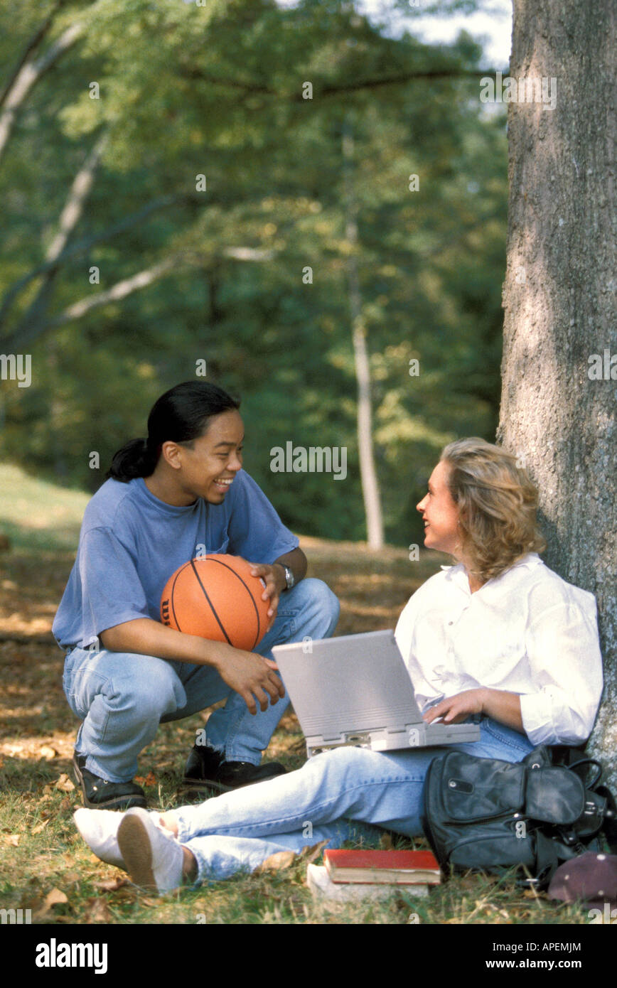 Students between classes Stock Photo - Alamy