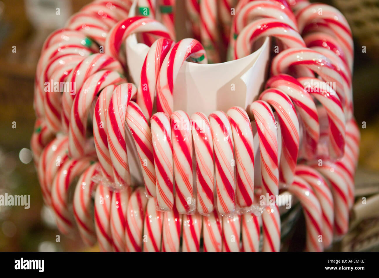 Christmas Candy Canes Stock Photo - Alamy