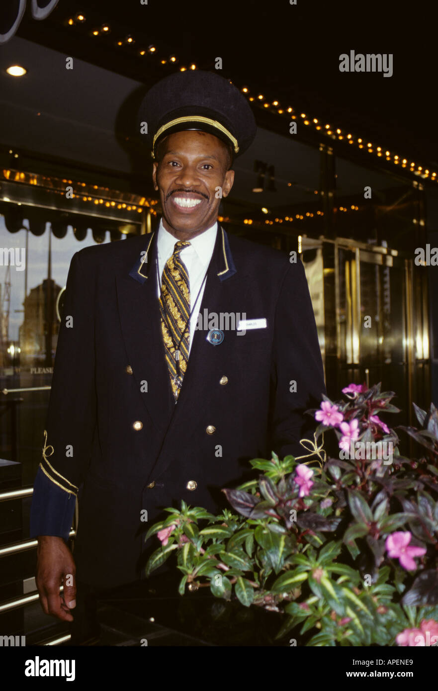 Happy smiling doorman hi-res stock photography and images - Alamy