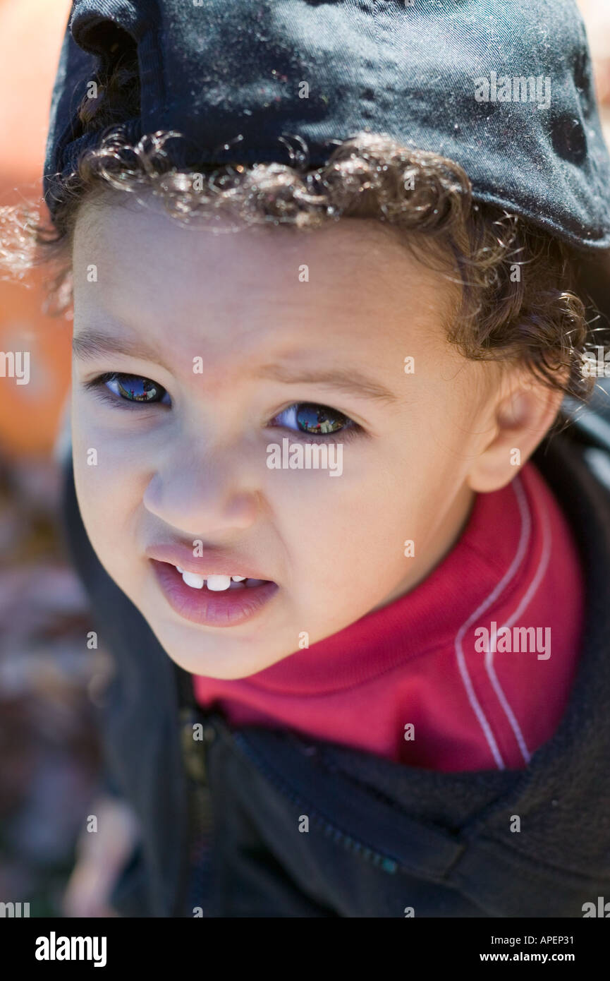 Portrait mixed race boy Stock Photo - Alamy