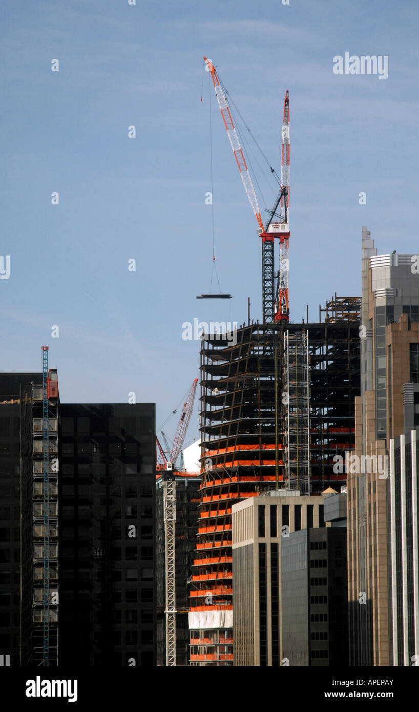 Construction cranes and high rise buildings Stock Photo - Alamy