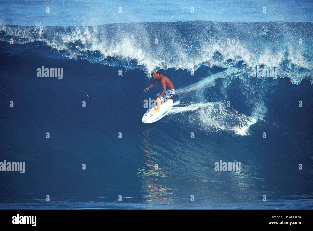 Shane Dorian surfing in Hawaii USA Stock Photo - Alamy