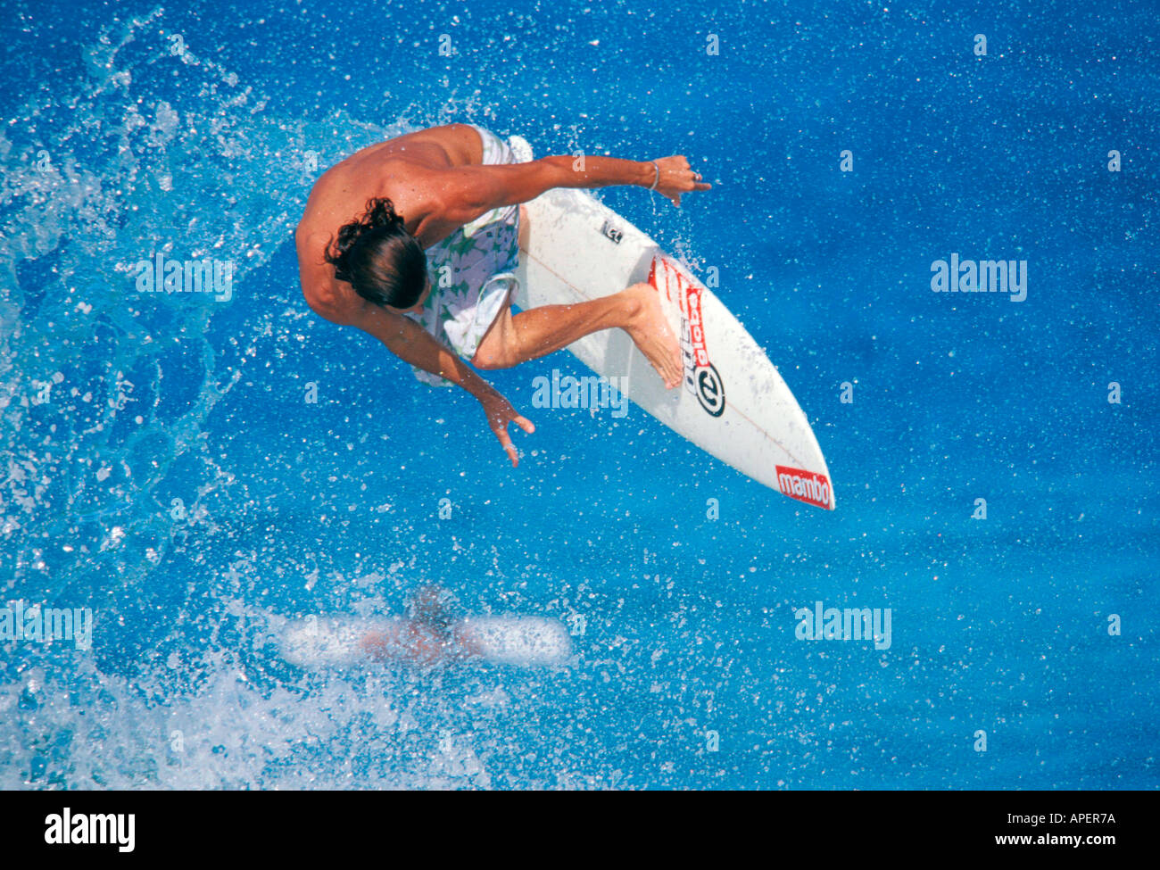 Nathan Webster surfing in Hawaii USA Stock Photo - Alamy