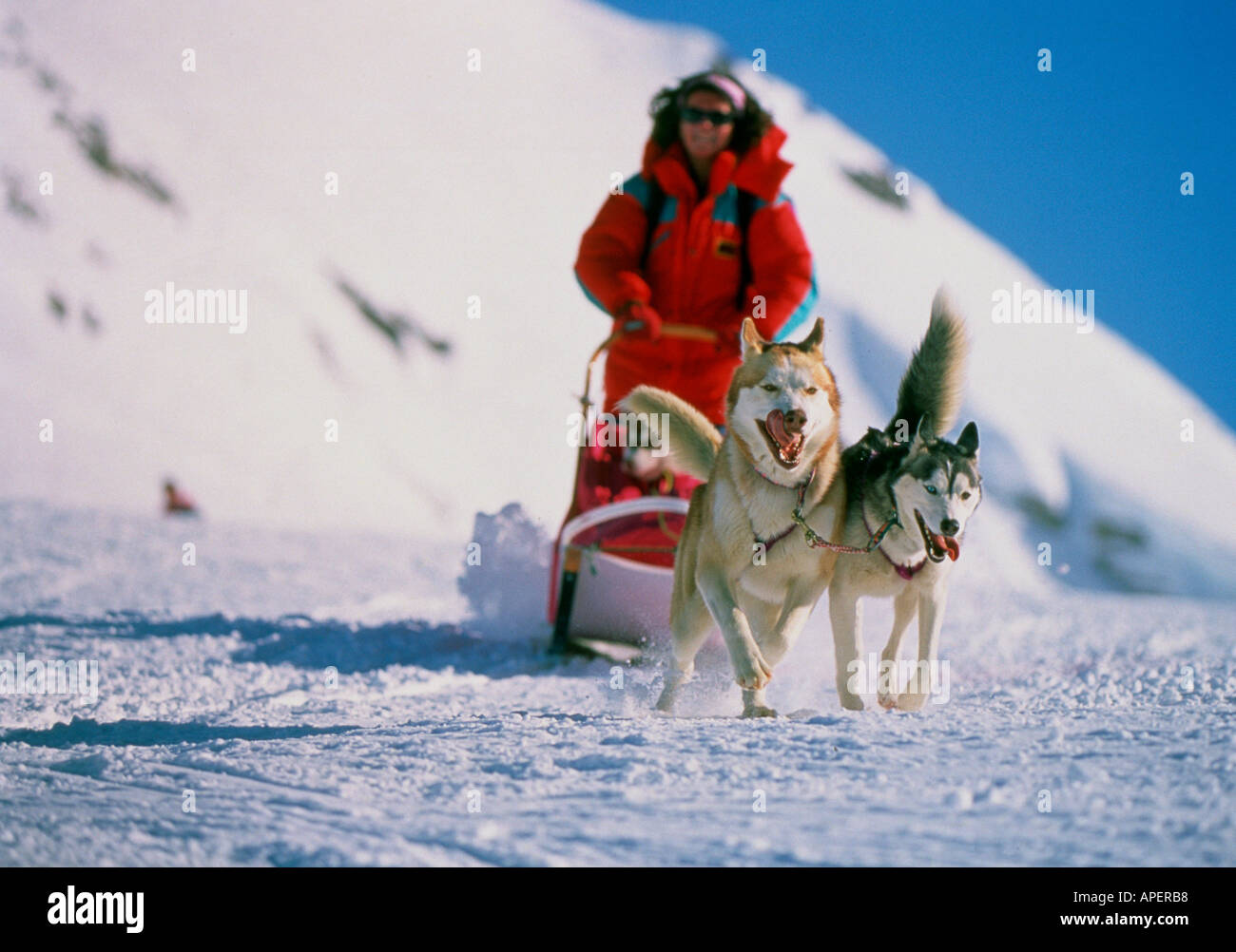 Moving across snow hi-res stock photography and images - Alamy