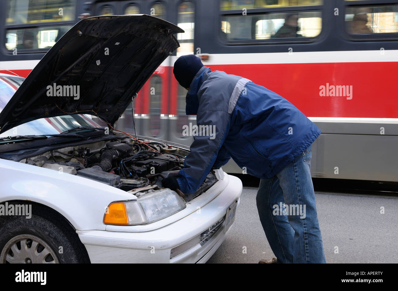 Broken tram hi-res stock photography and images - Alamy