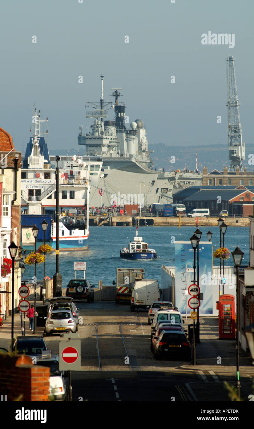 Old Portsmouth and Naval Dockyard Southern England UK Stock Photo - Alamy