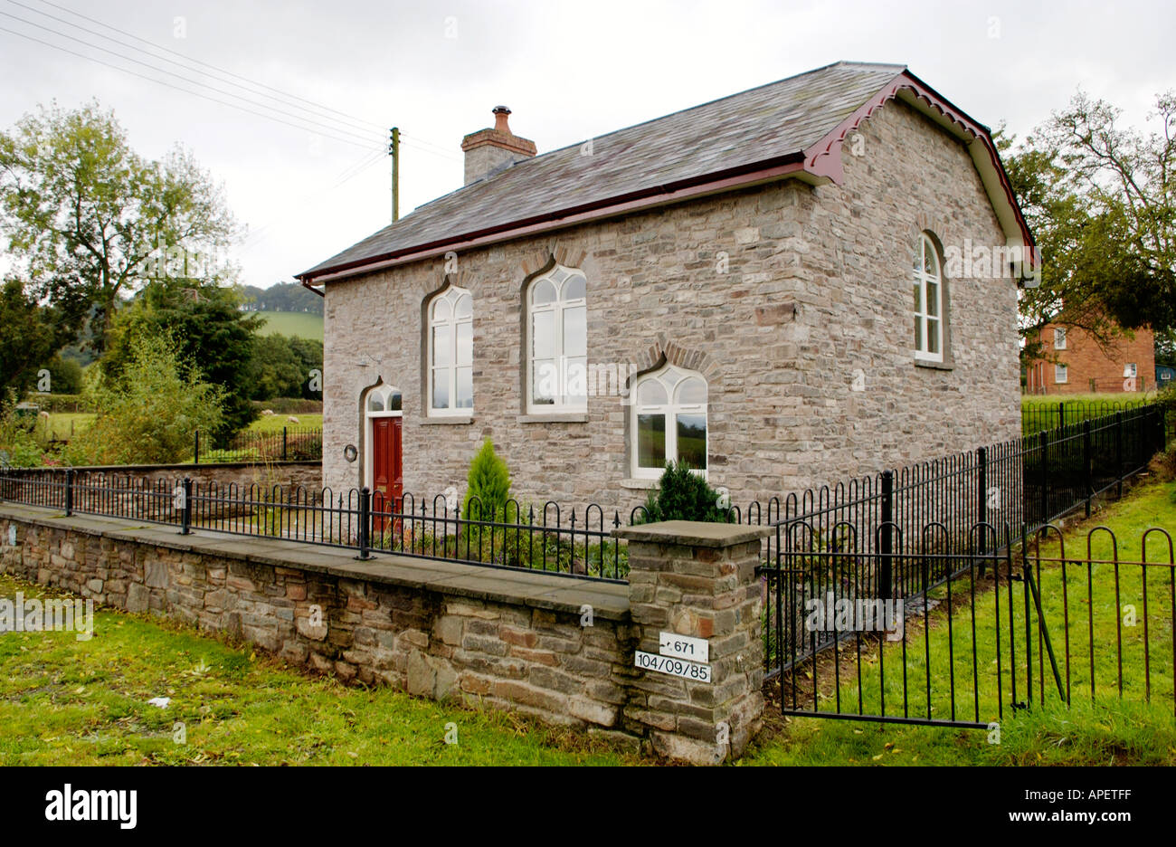 The Old Presbyterian Chapel at Llyswen Powys Wales UK dated 1827 ...