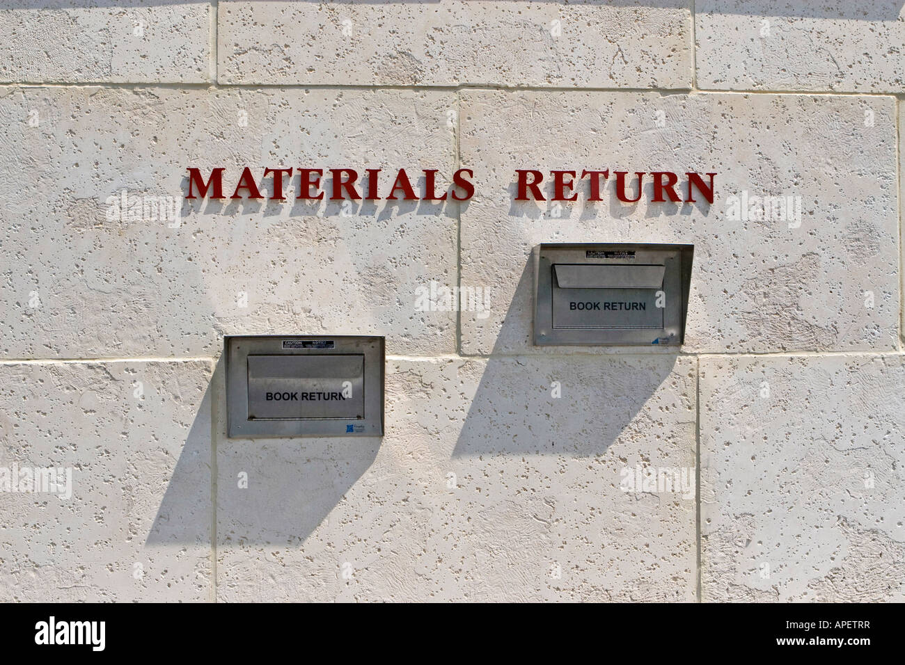 American library materials return chute former bank depository late ...