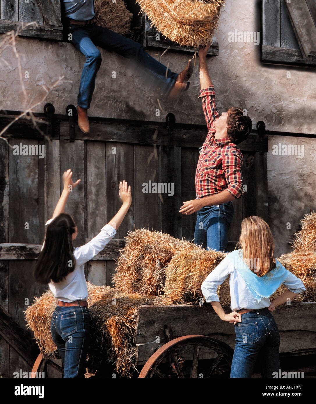 Two old ladies barn hi-res stock photography and images - Alamy