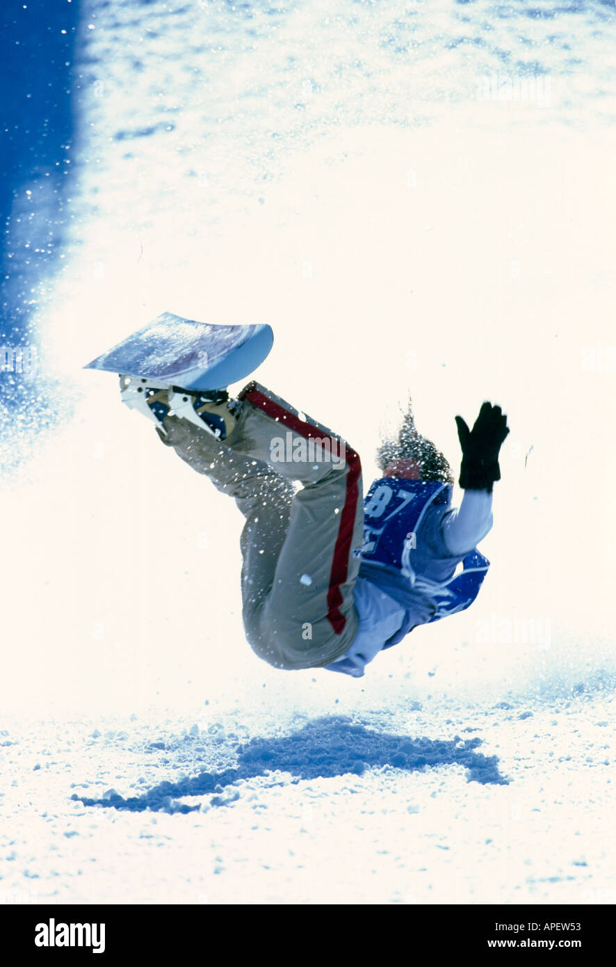 snowboarding wipeout sequence Stock Photo - Alamy