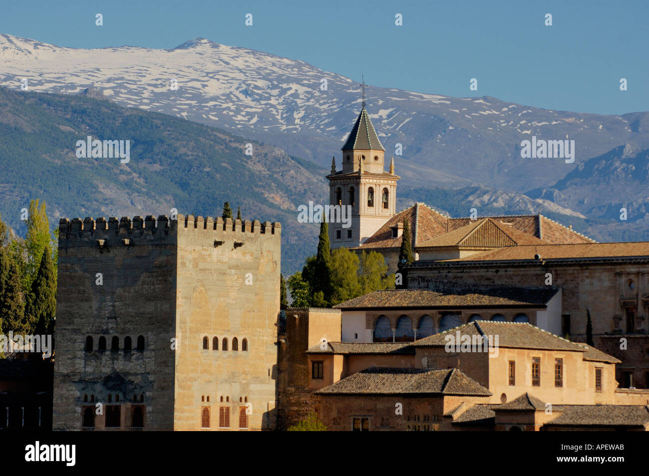 The Alhambra Palace buildings, Granada, Andalucia / Andalusia, Spain ...