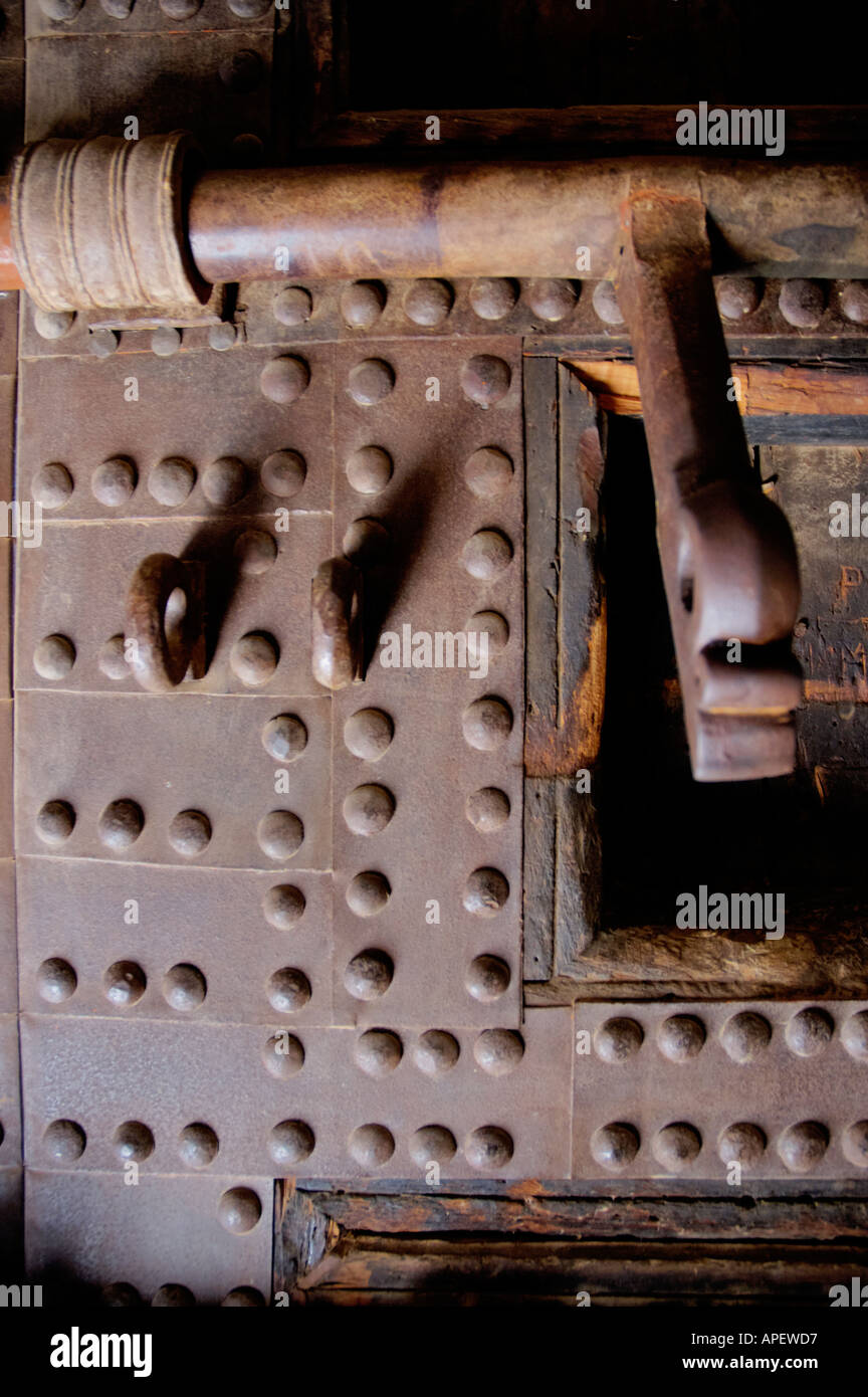 Spain andalusia granada typical andalusian style spiked door Stock ...