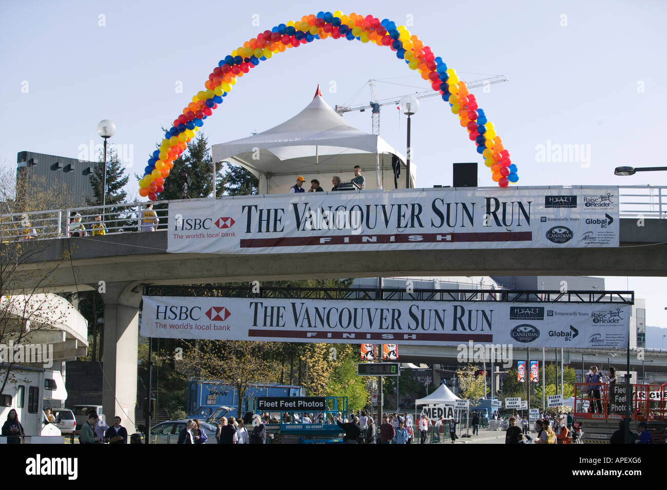 Vancouver Sun Fun Run 10k Finish Line Stock Photo - Alamy
