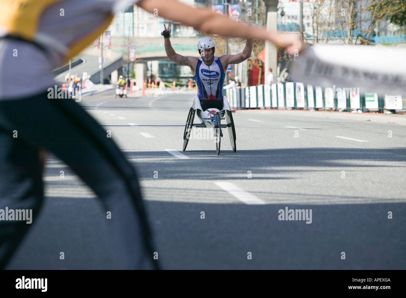 Wheelchair racing winner hi-res stock photography and images - Alamy
