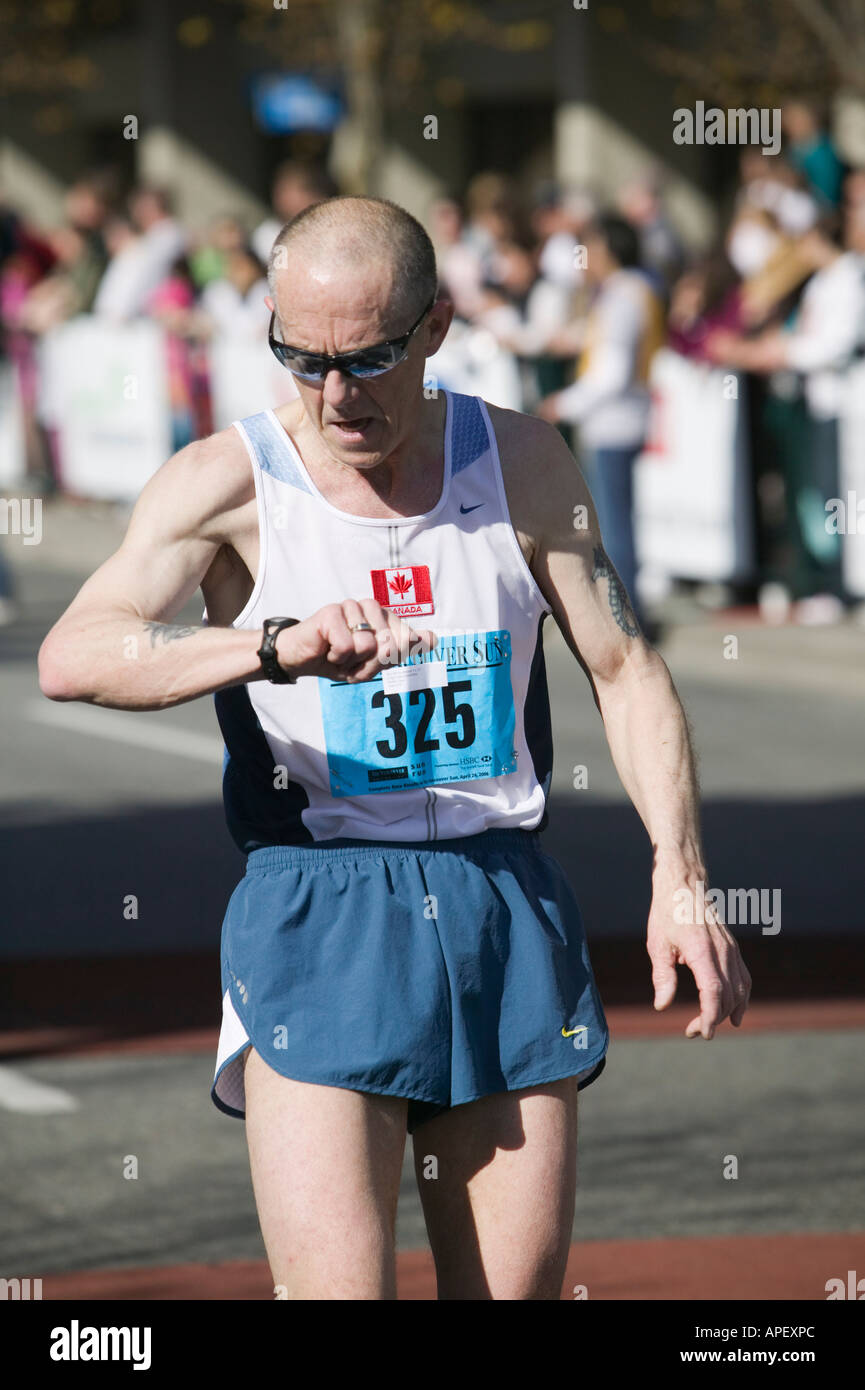 Vancouver Sun Fun Run 10km Finish Line Stock Photo - Alamy