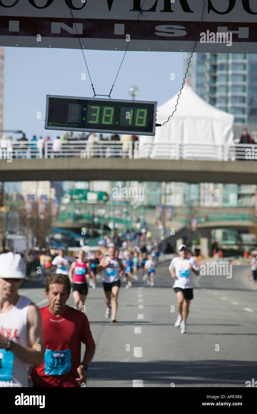 Vancouver Sun Fun Run 10km Finish Line Stock Photo - Alamy