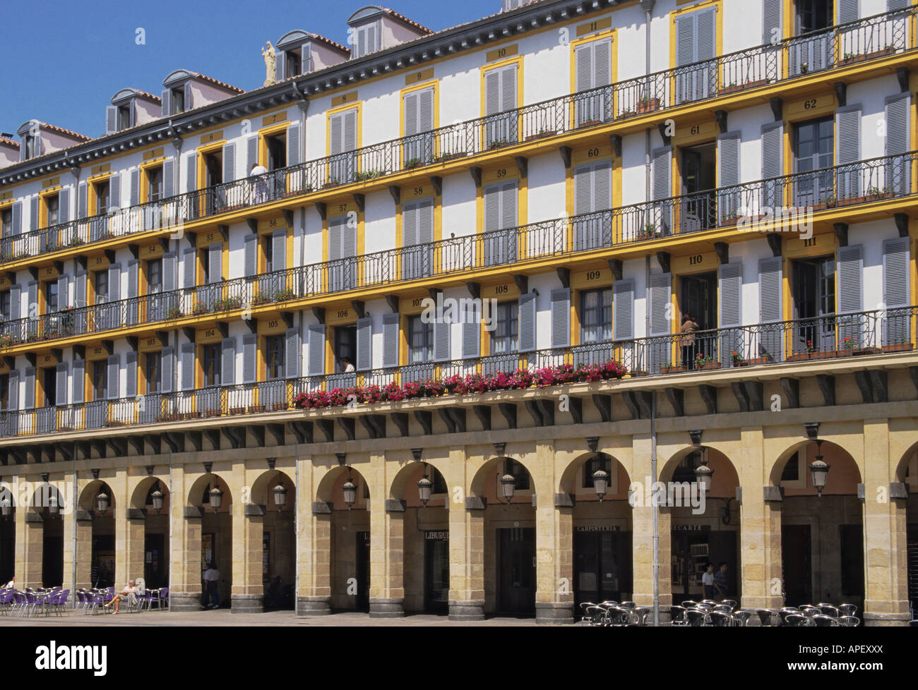 Spain Pais Vasco San Sebastian / Donostia in Basque language Plaza de ...