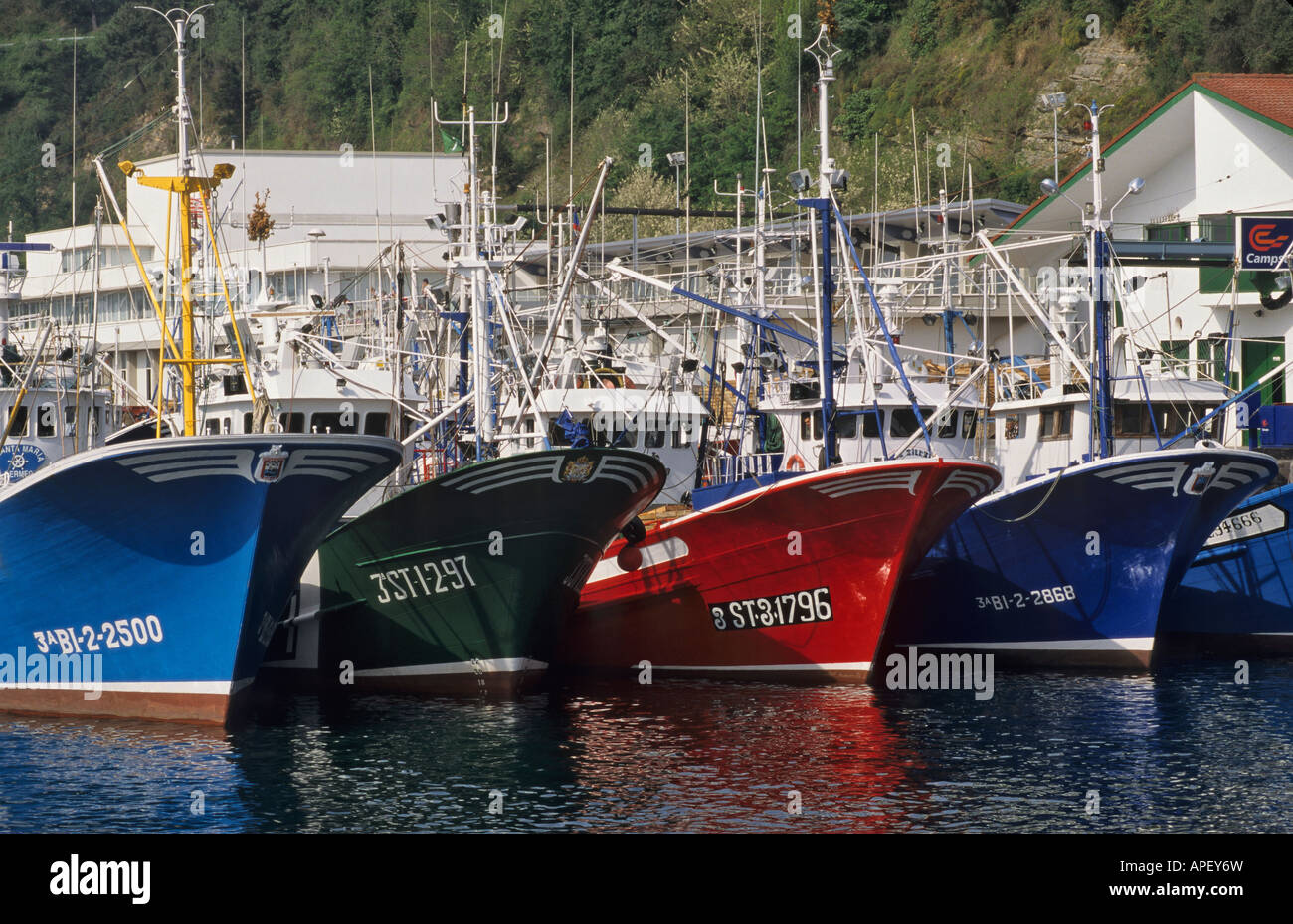 Spain Pais Vasco Fuenterrabia / Hondarribia in Basque language port ...