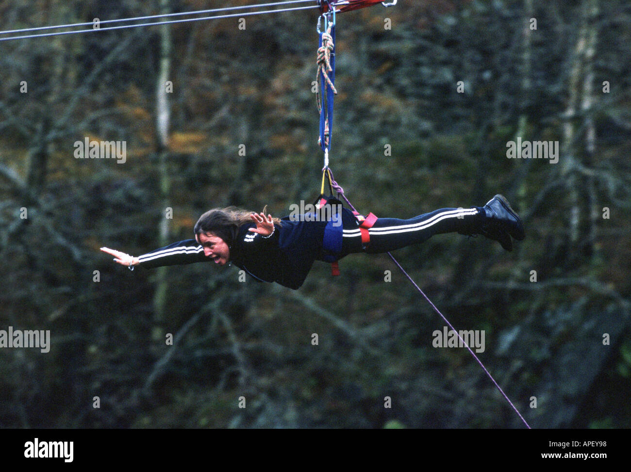 Zipwire hi-res stock photography and images - Alamy