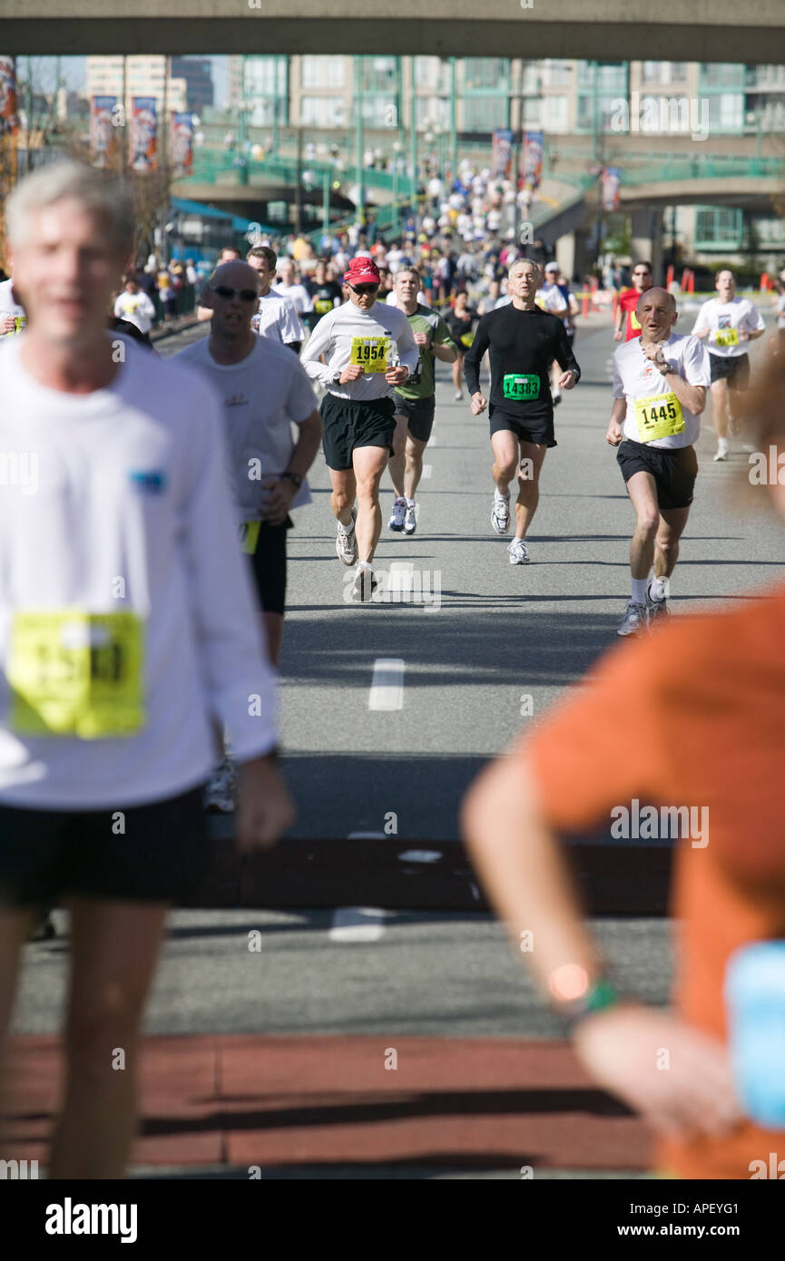 Vancouver Sun Fun Run 10km Finish Line Stock Photo - Alamy