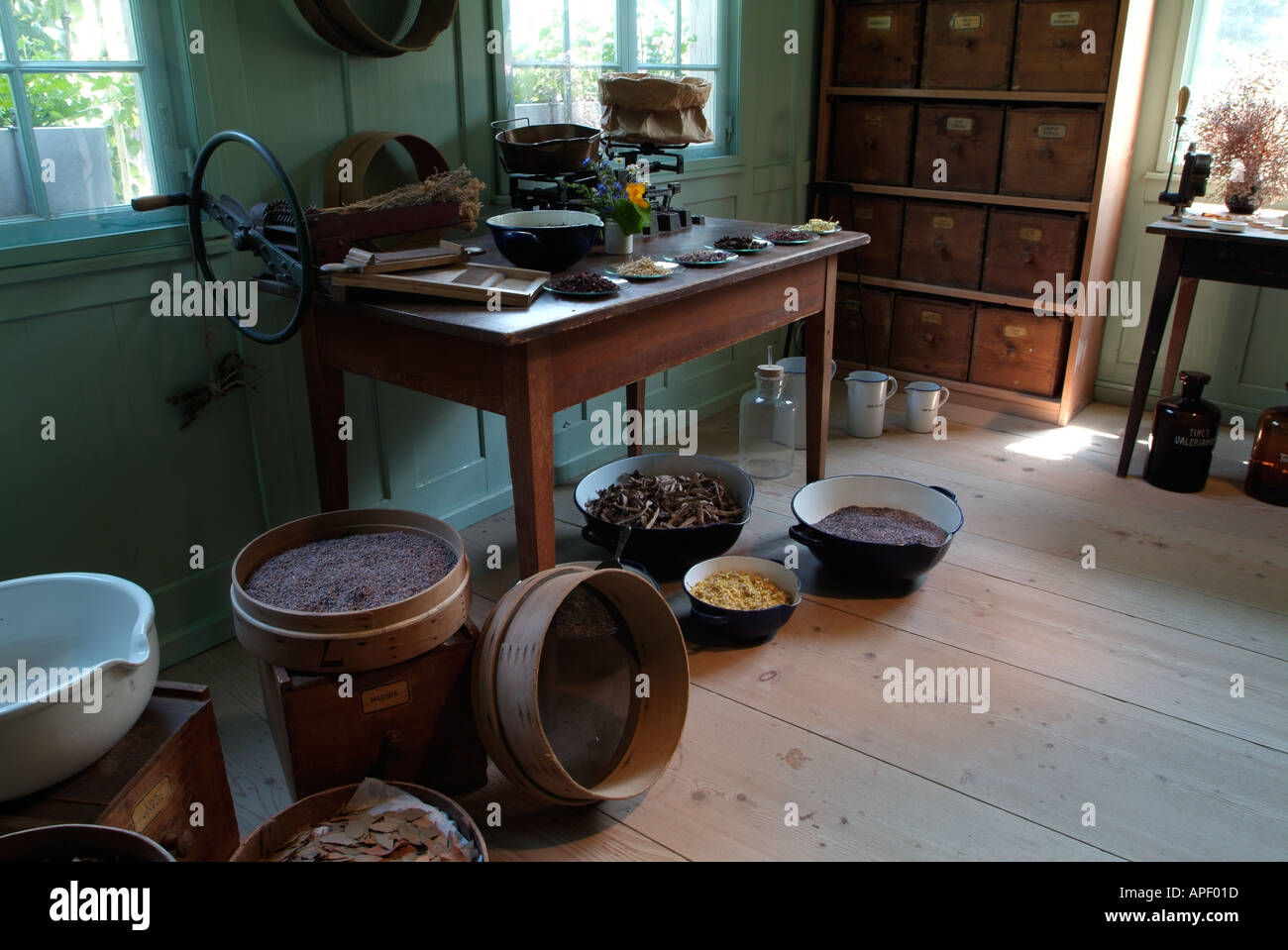 Inside a traditional swiss doctors chemist Freilicht Ballenberg Open ...