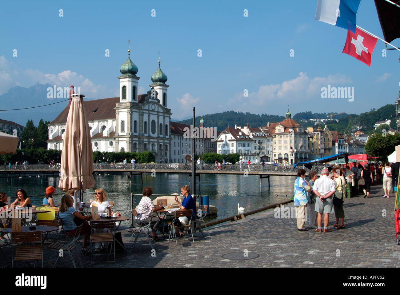 Street market lucerne switzerland hi-res stock photography and images ...