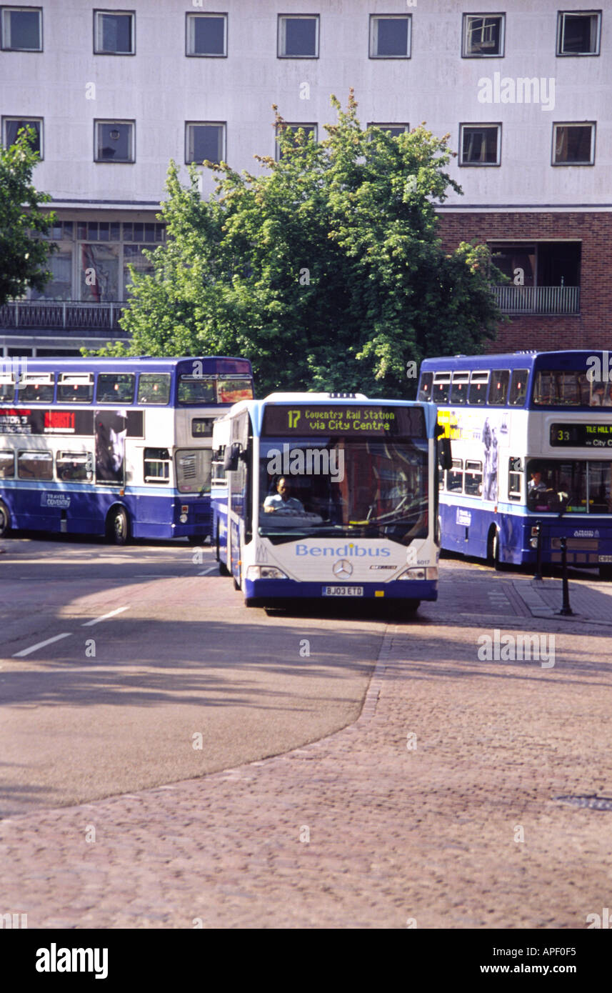 Coventry Buses in Broadgate Coventry England UK Stock Photo - Alamy