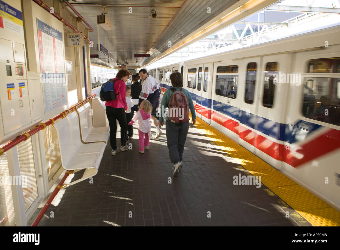 Skytrain Commuter Rail Vancouver BC Canada Stock Photo - Alamy