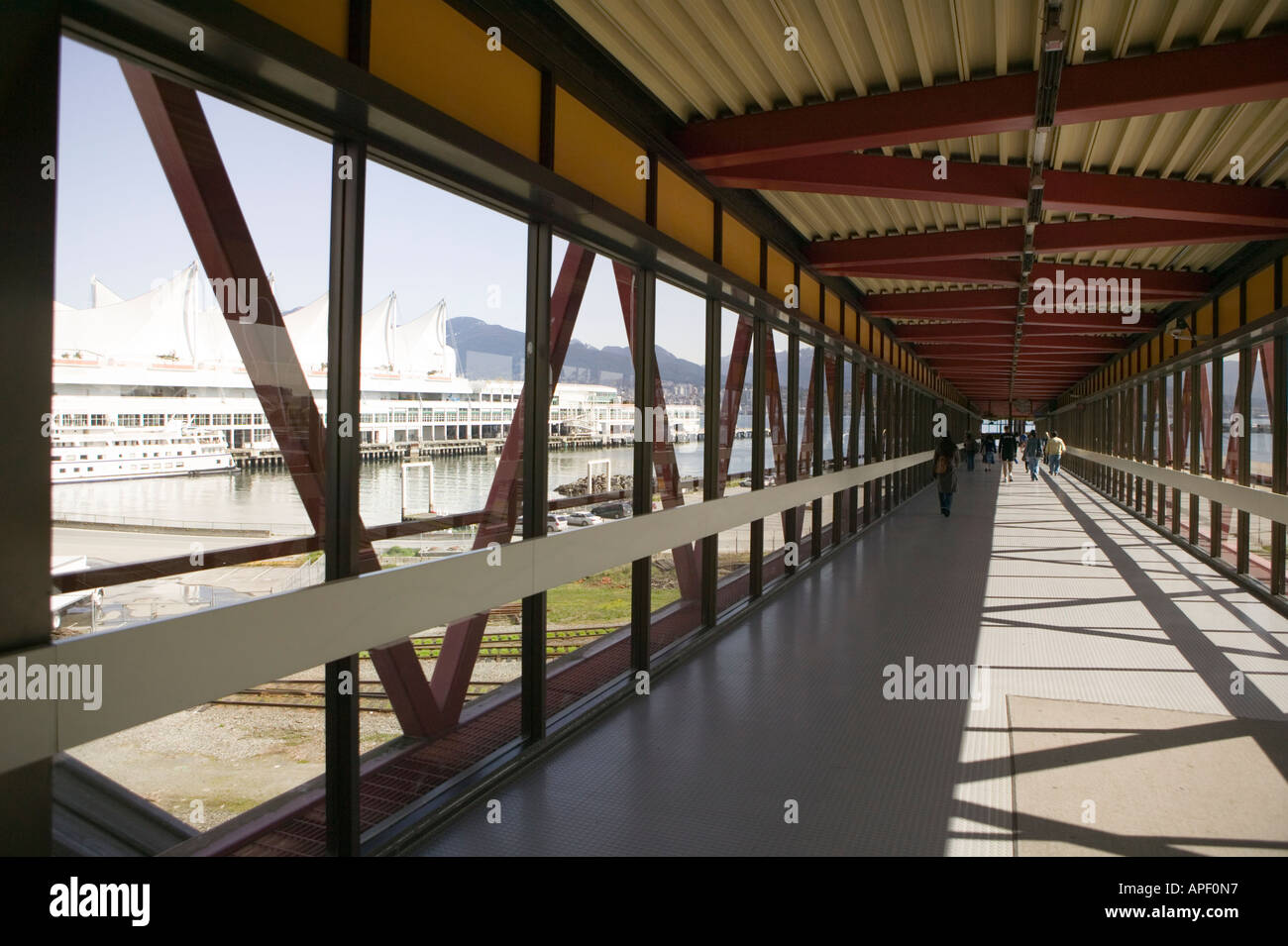 Entrance Walkway to the Seabus Terminal Downtown Vancouver BC C Stock ...