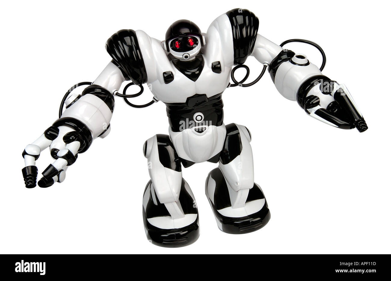Red eyes robot Cut Out Stock Images & Pictures - Alamy