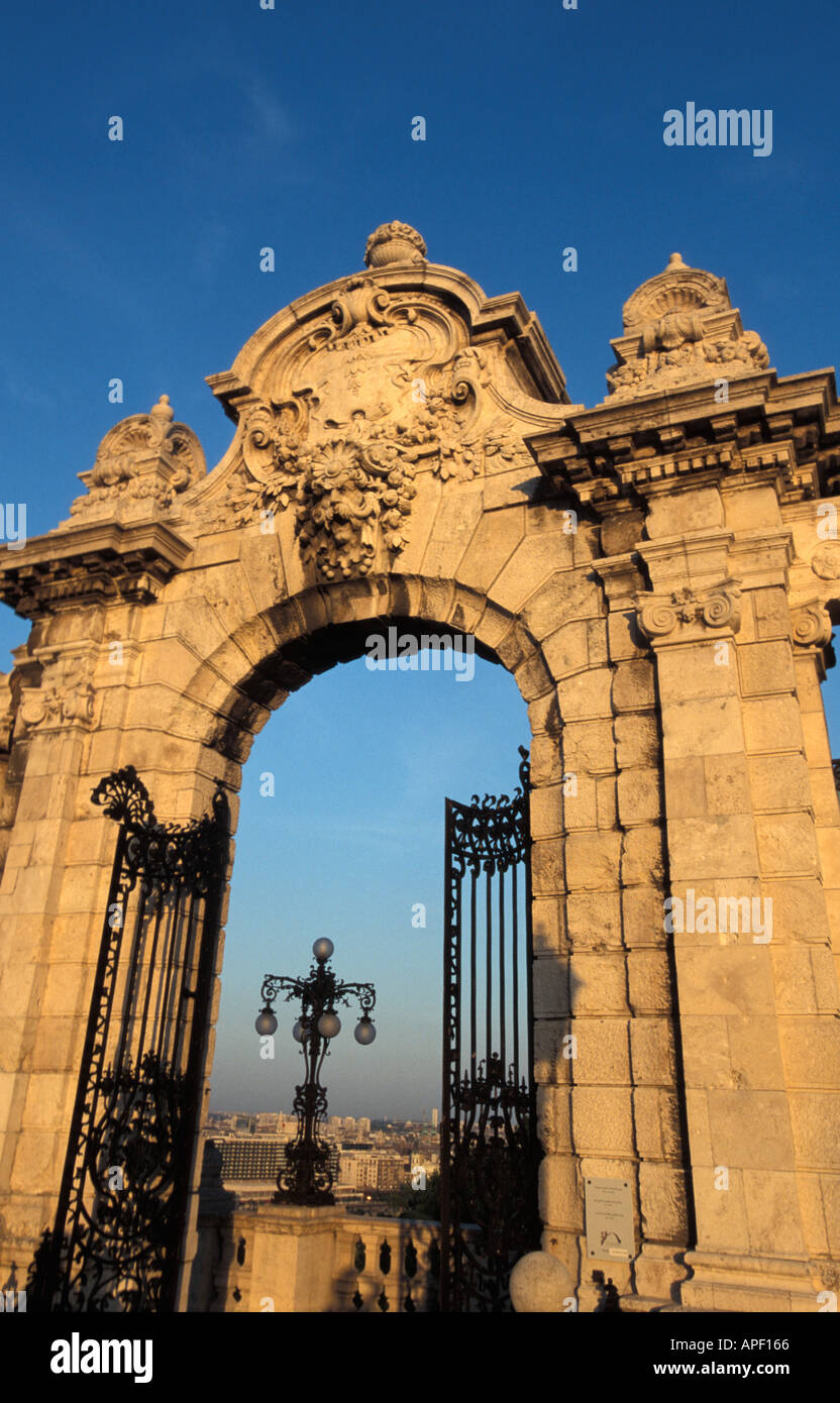 Budapest, castle, gate Stock Photo - Alamy