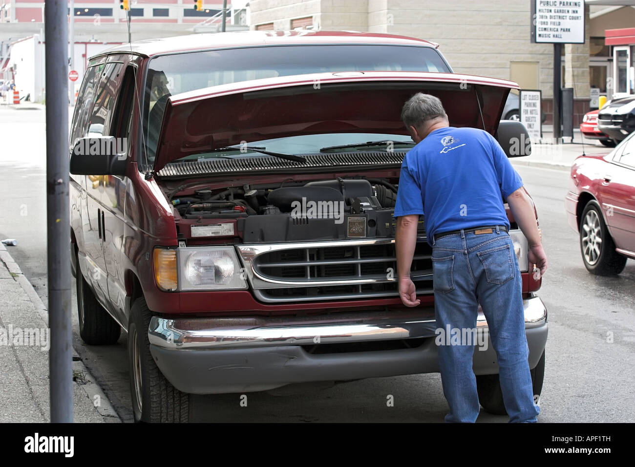 A man having car problems Stock Photo - Alamy