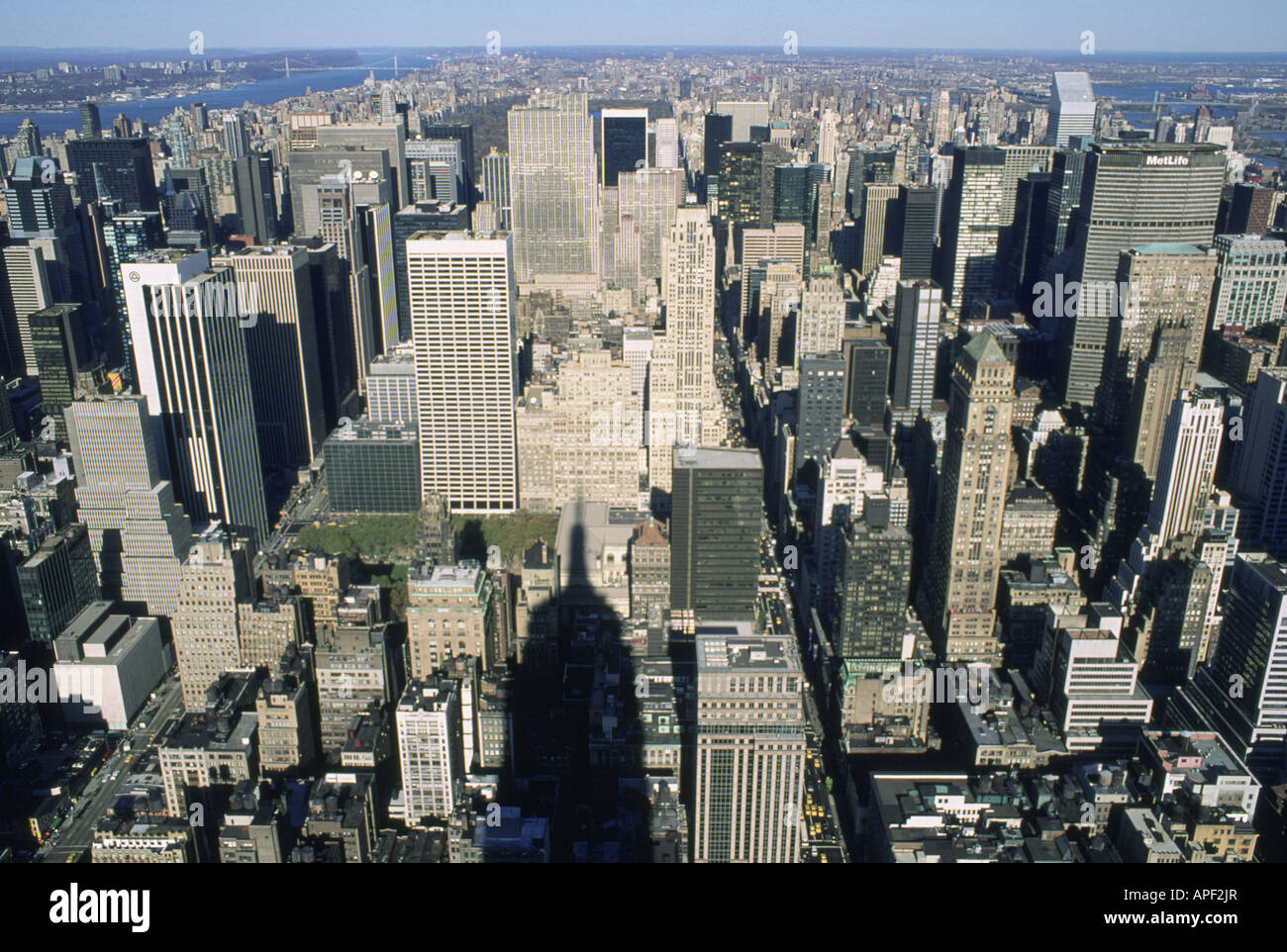 Overhead view of Midtown Manhattan, New York Stock Photo - Alamy