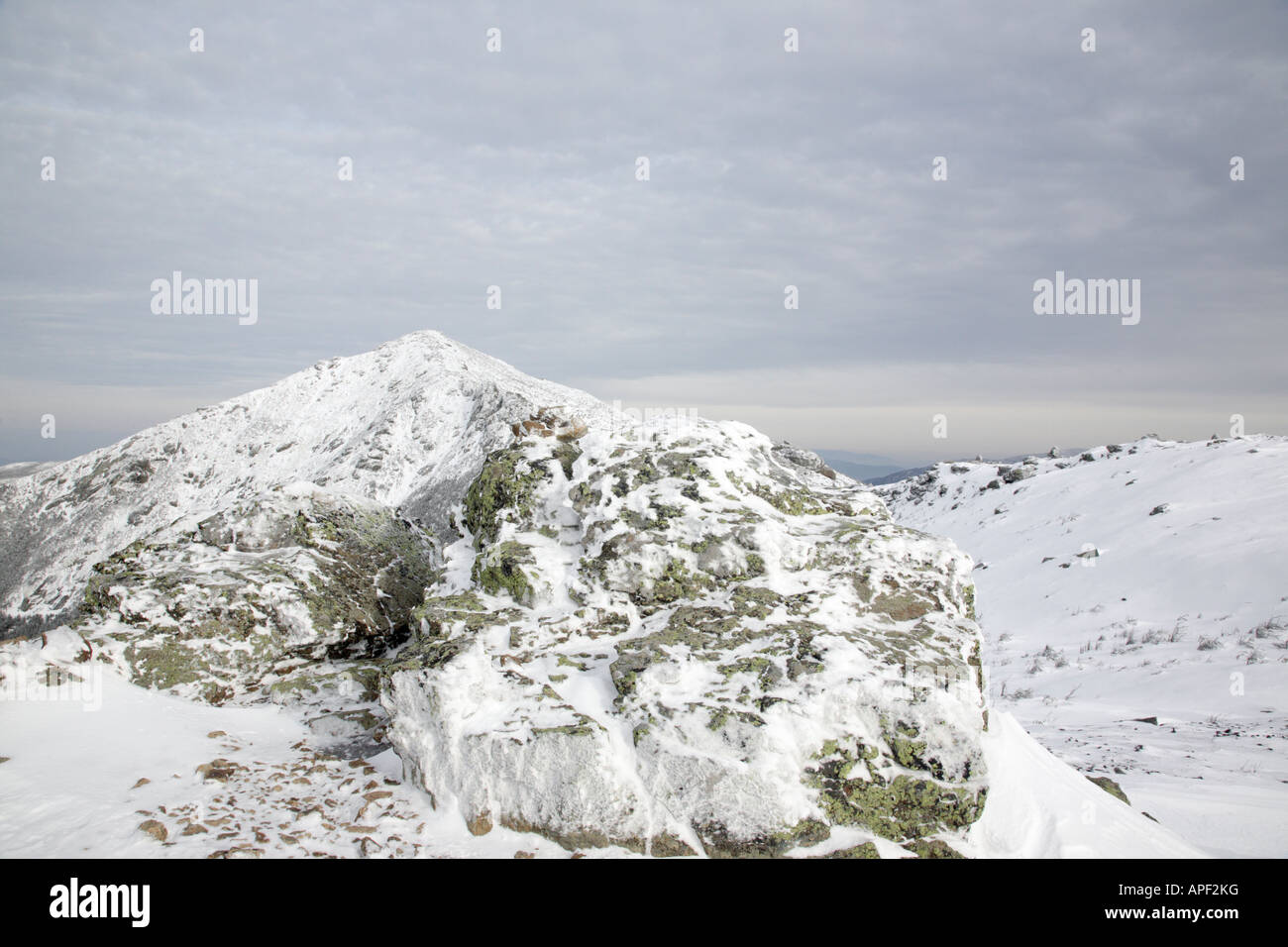 Appalachian Trail Mount Lincoln from the summit of Little Haystack ...