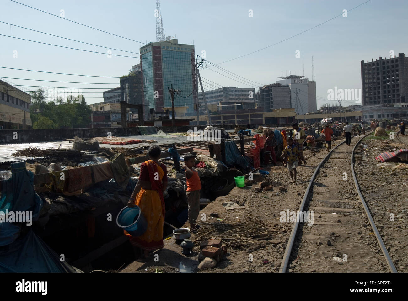 Urban poverty Dhaka Bangladesh PH Dan White Stock Photo - Alamy