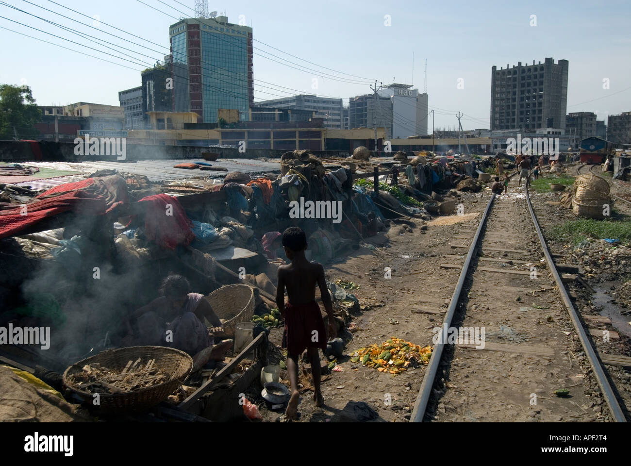 Urban poverty Dhaka Bangladesh PH Dan White Stock Photo - Alamy