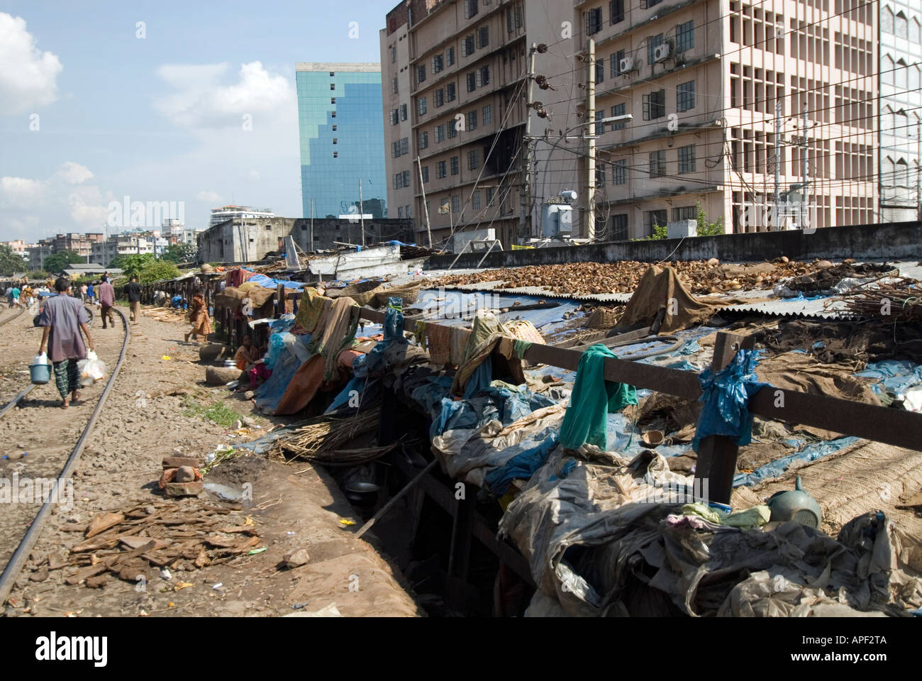 Urban poverty Dhaka Bangladesh PH Dan White Stock Photo - Alamy