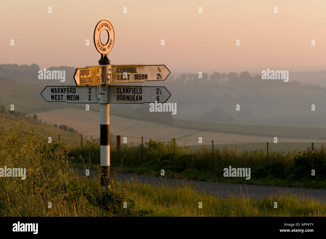 Road sign in the country Stock Photo - Alamy