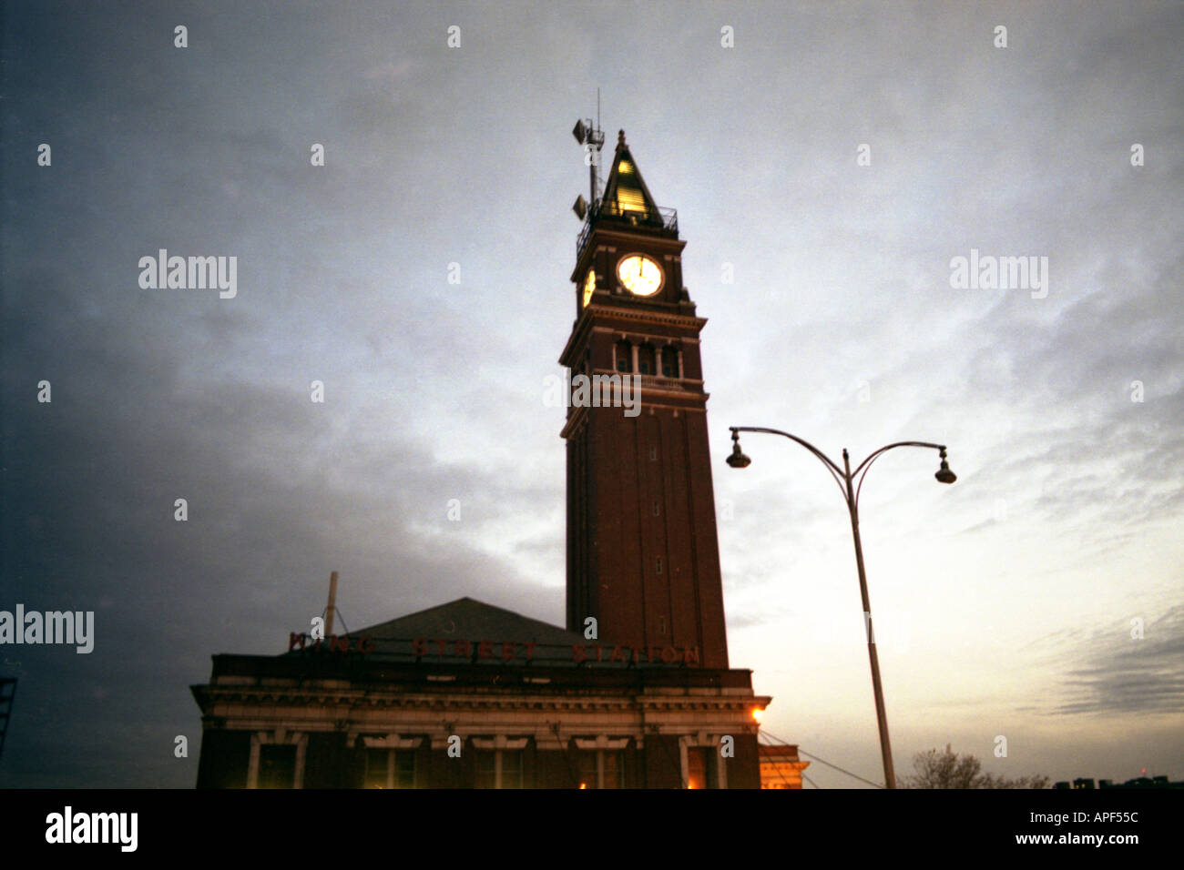 King Street Station clock tower Seattle Wa Stock Photo - Alamy