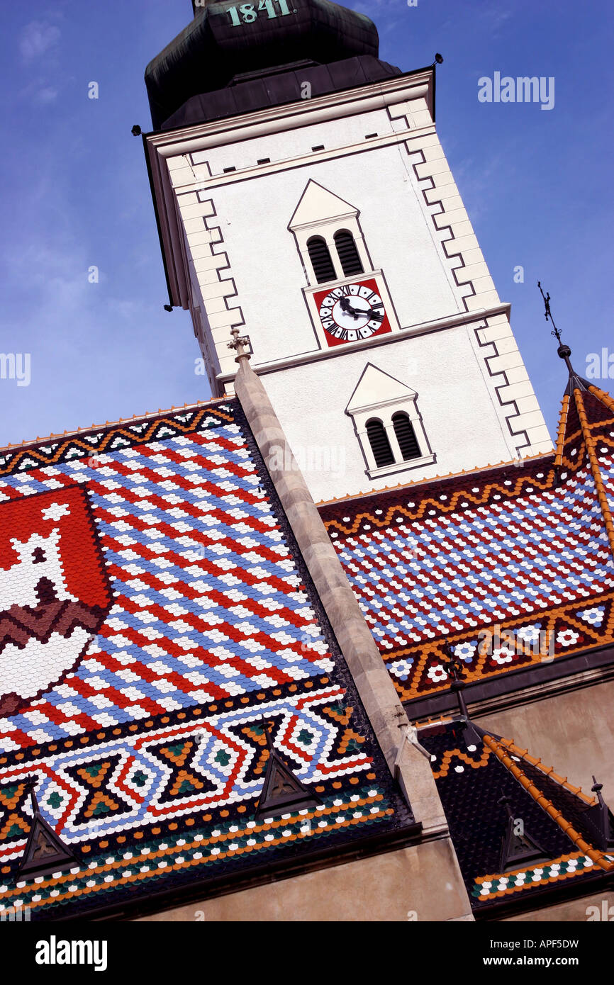 St Mark's Church Zagreb Croatia Stock Photo - Alamy