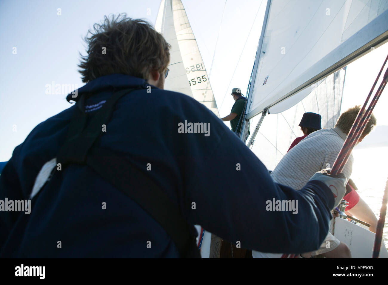 Sailing and Crew Stock Photo - Alamy