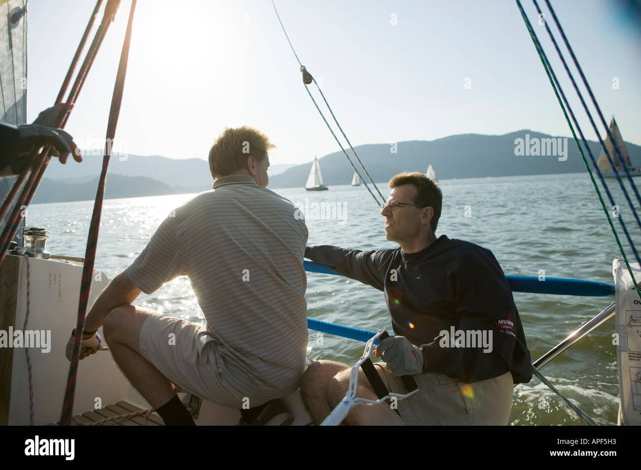 Sailing and Crew Stock Photo - Alamy