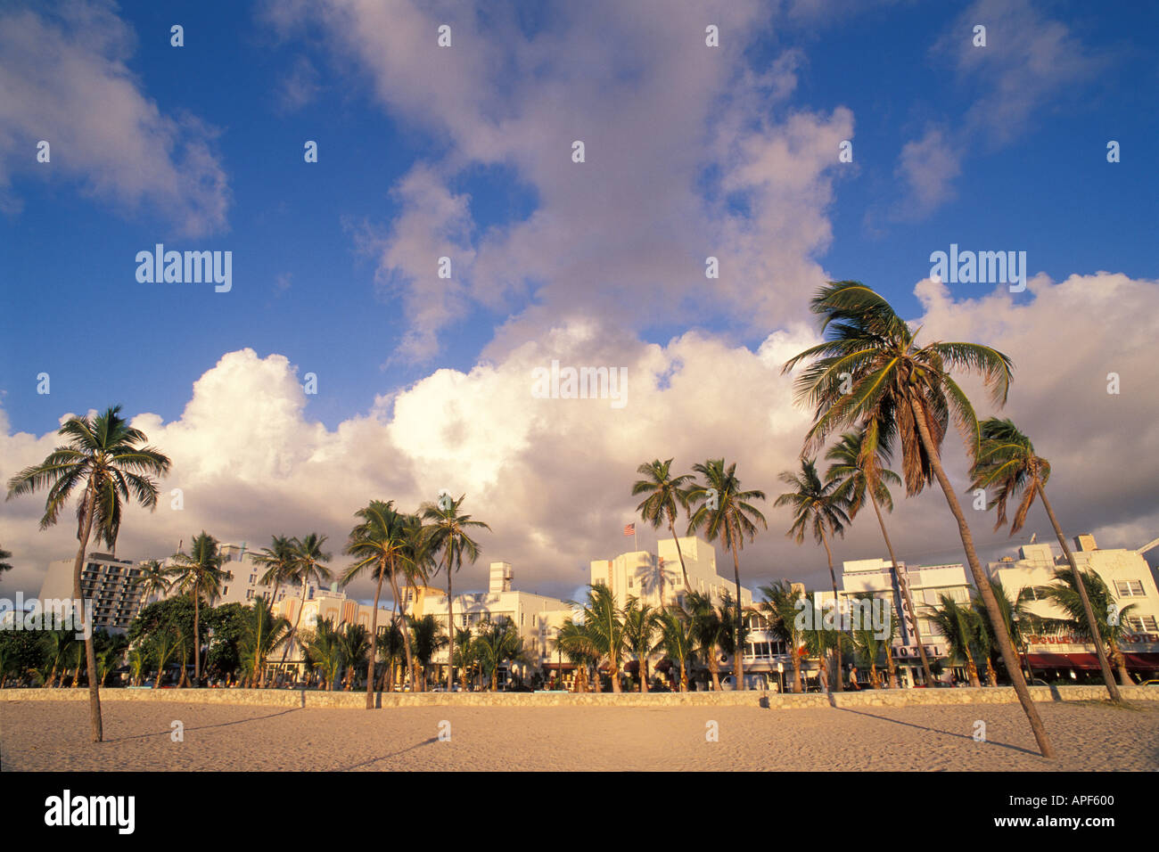 Miami Beach s tropical art deco district along Ocean Drive South Beach ...