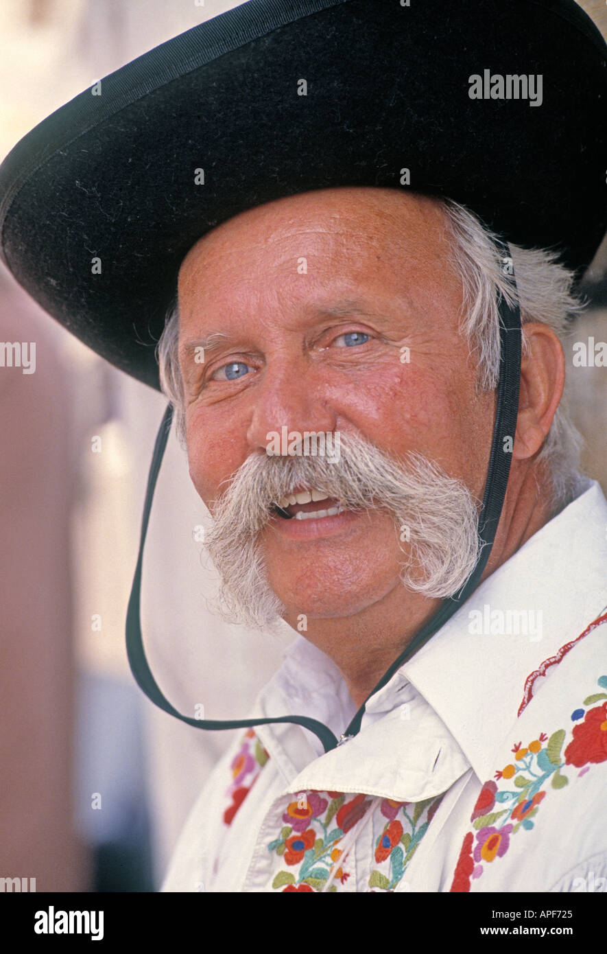 Budapest Hungary Man in typical costume Stock Photo - Alamy